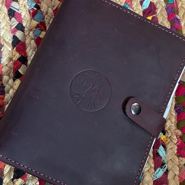 Left Handed Portfolio Personalized Leather Left Handed Notepad Folder ...