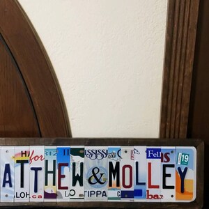 Custom Personalized License Plate House Numbers Sign Address | Etsy