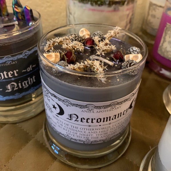 Necromancy Otherworld Candle, Spirits, Ghosts, Day of the Dead, Samhain ...