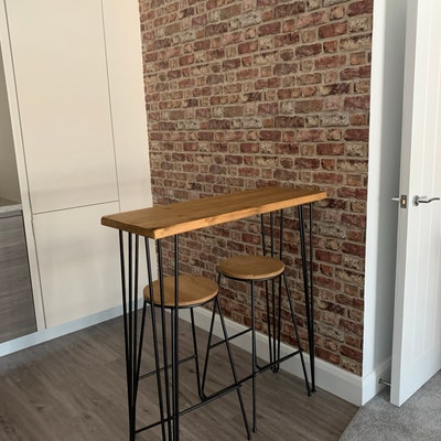 Breakfast Bar, Kitchen Dining Area Table, Scaffold Boards, Rustic ...