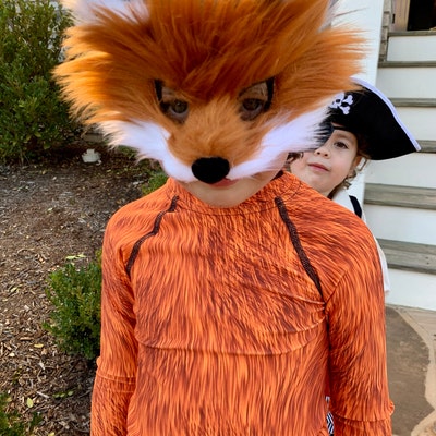 Children's Faux Fox Fur Mask, Handmade - Etsy