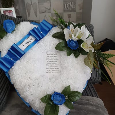 Baby Blocks Children's Silk Funeral Flower Tribute Wreath Remembrance ...