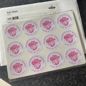 Personalised England Football Shirt Stickers, Birthday Party Thank You ...