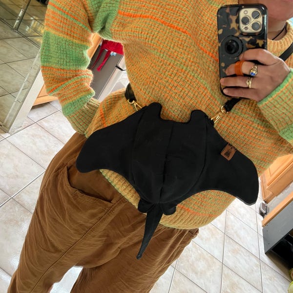 Manta Ray Bag PDF Pattern by Janiesdaisies | Upcycle Old Jeans/denim - Etsy