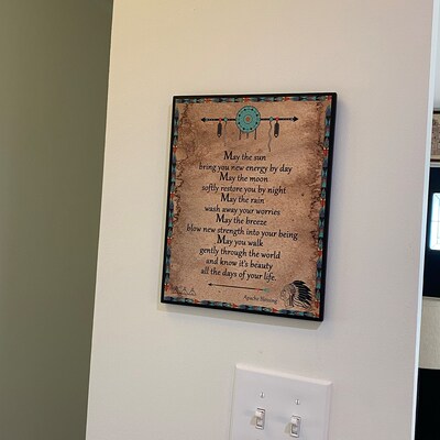 Cherokee Blessing Native American Wooden Sign White - Etsy
