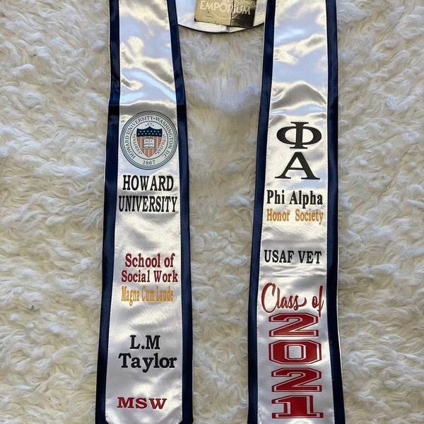 Standard Graduation Stole - Etsy