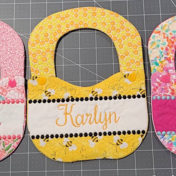 5x7 Stippling Ball Design in the Hoop Bib - Etsy