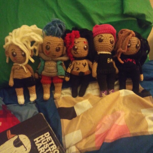 Xxxtentacion Custom Order in Chibi Plushie Amigurumi Stuffed Toy Doll ...