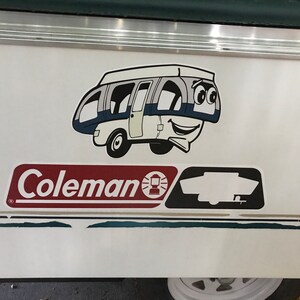Vintage Coleman Pop-up Camper Decal 13.67x3 - Etsy