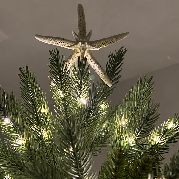 Starfish Christmas Tree Topper – Real Double Starfish Coastal Holiday ...