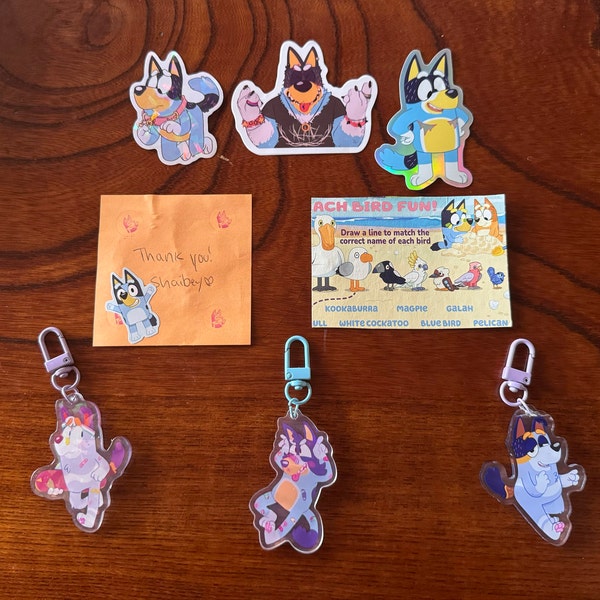 Acrylic Keychains: Heeler Brothers - Etsy