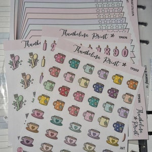 Open Book Tracker With Review Large Planner Sticker - Etsy