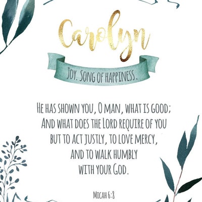 Ruby Name Meaning,first Name Wall Art,personalized Gift,custom ...