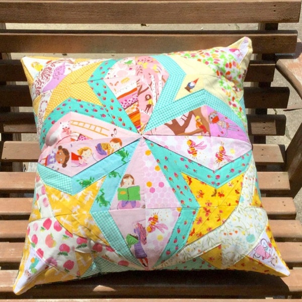 Rockstar 228, 18 Inch Quilt Block Paper Piecing Quilt Pattern PDF, Mix ...