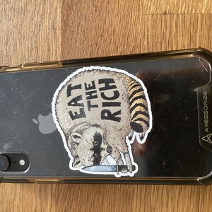 Eat the Rich Sticker Vinyl Sticker Anarchy Communist Eat - Etsy