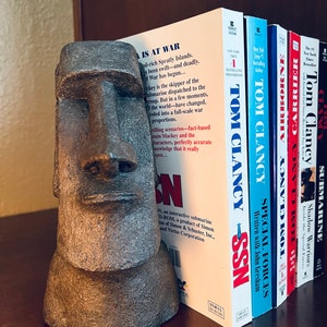 Miniature Easter Island Moai Statue Raw Umber - Etsy