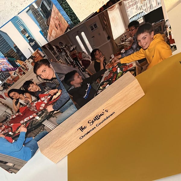 3x Personalised Wooden Parcel Tags. Laser Engraved Retro Style Name ...