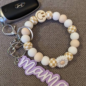 Flower Keychains Flower Pot Keychains Silicone Keychains Daisy ...