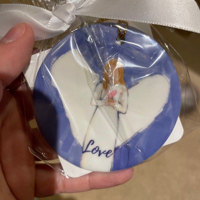 Forget-me-not Glass Gem Angelversary Remembrance Gift - Etsy