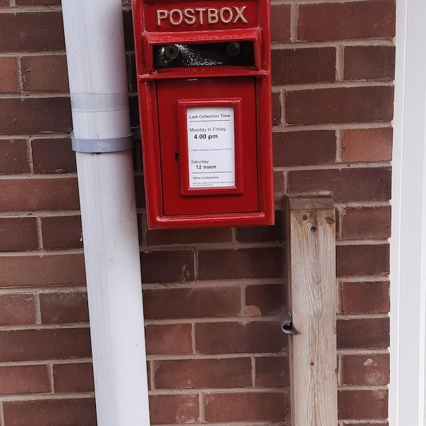 White ER Postal Front Post Box - Etsy