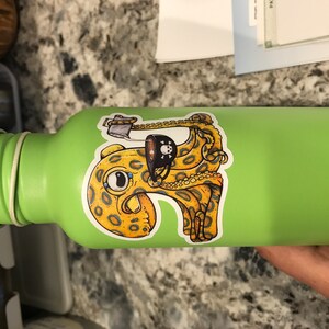 Latte Luna, the Blue-ringed Octopus Sticker, Laptop Sticker, Reusable ...