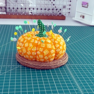 Stuffed Pumpkin Pincushion PDF Sewing Patterns Tutorials Fabric Toys ...