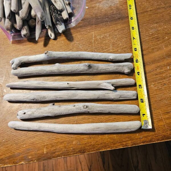25 Piece of Small Surf Tumbled California Driftwood Sticks Beach Decor ...