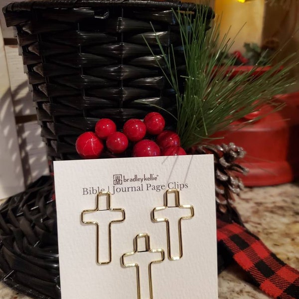 Christian Page Clips Set of 3 Faith Book Marks Journal Page Clips Bible ...