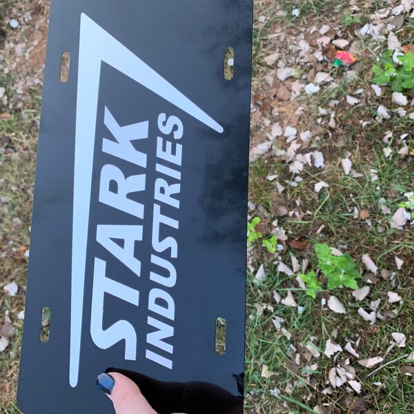 Stark Industries Custom License Plate Vanity Novelty Car Tag - Etsy
