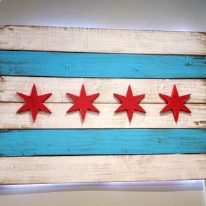 24 X 16.5 / Chicago Irish / Rustic Wooden Chicago Irish Flag / | Etsy