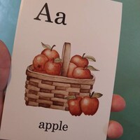 Nature Alphabet Flashcards / Watercolor Alphabet Cards / Homeschool ...