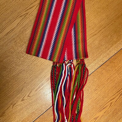 Métis Sash Québec Medium Alpaca Ceinture Fléchée Moyenne - Etsy