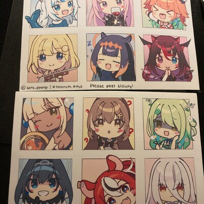 4x6 Hololive EN Sticker Sheet - Etsy