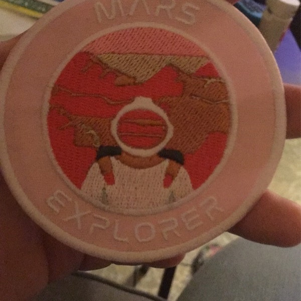 Mars Explorer Embroidered Patch Iron-on/sew-on Custom Applique, NASA ...