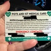 Pots Medical Card, Pots Syndrome Medical Card, Pots Awareness Wallet ...