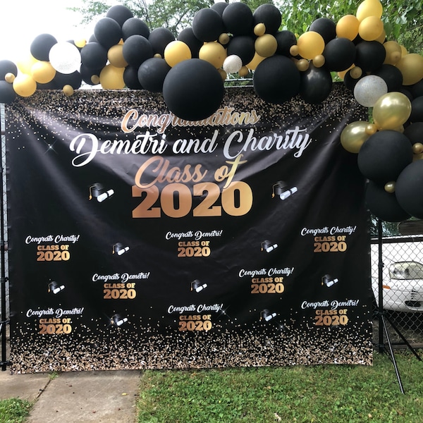 Graduation Step and Repeat Class of 2026 Backdrop Graduation Photobooth ...