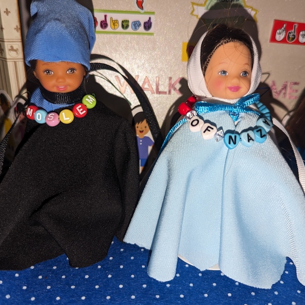 Handmade Doll Blue Hijab Muslim Hijab. Fits Fulla, Curvy and Regular ...