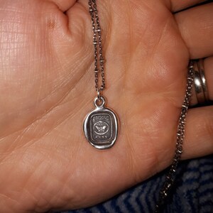 Forever Butterfly & Serpent Wax Seal Necklace Ouroboros Snake 411 - Etsy