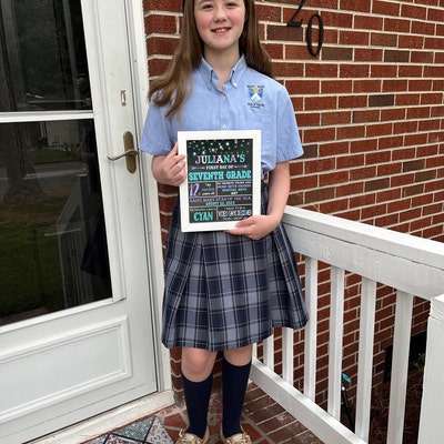 First Day of PRE-K3 Sign, First Day of School Sign, Pre-k3 Chalkboard ...