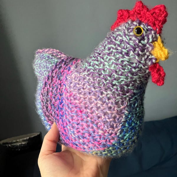 Emotional Support Chicken Jr.® Knitting Pattern - Etsy