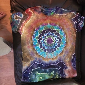 Mandala Geode Tie Dye Custom Made-to-order Tee Shirt - Etsy