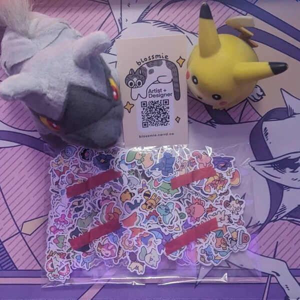 001-151 Mini Poke Stickers | All Gen 1 Kanto Mons | Die-cut Waterproof ...