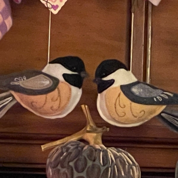 Chickadee Sewing Pattern PDF - Backyard Bird Stuffed Ornament - Felt ...