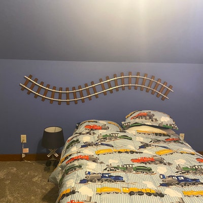 Train Decor Wall Border Art 4 Ft Straight Train Track Wall Decor for ...