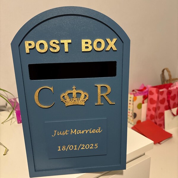 PERSONALISED Wedding Postbox Mdf Wedding Card Post Box - Etsy UK