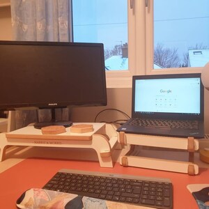 White Slot Together Desk | Etsy