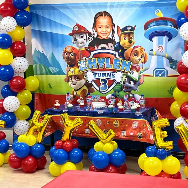 Birthday Backdrop, Custom Photo Birthday Backdrop, 1st Birthday ...