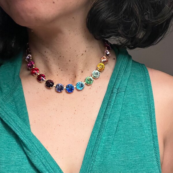 DIVA DANGLE Swarovski 8mm Three-stone Dangle/drop Earrings in Antique ...