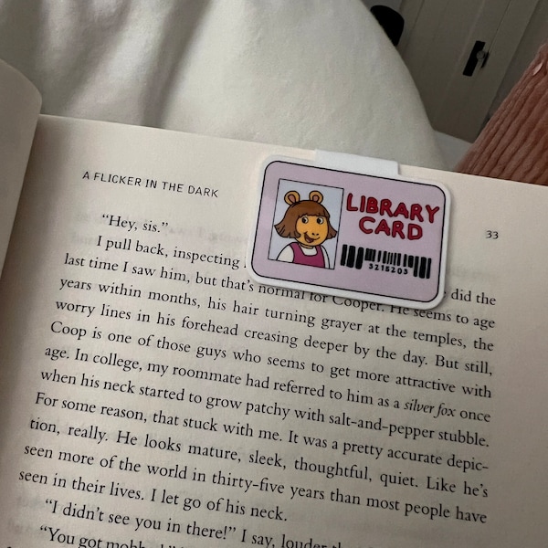 Brother and Sister Library Card Magnetic Bookmark Set | Bookish Gift ...