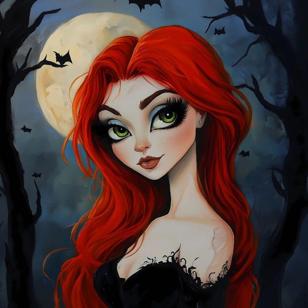 Digital Tim Burton Style Custom Portraits, Custom Halloween Portrait ...
